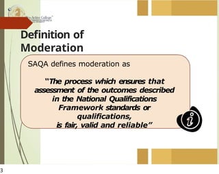 Moderator Learning foe assessors101.pptx | Educational Assessment ...