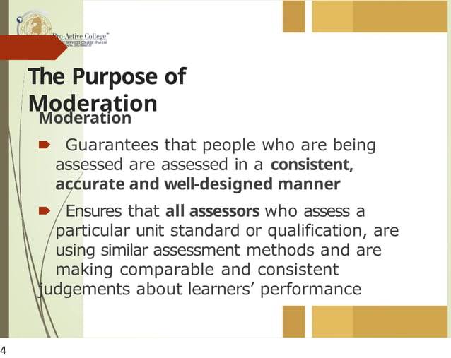 Moderator Learning foe assessors101.pptx | Educational Assessment ...
