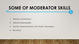 Moderator's guide | PDF