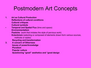 Modern & Postmodern Art power point | PPT