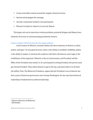 Modern Presidential Communications - Communicating Presidential ...