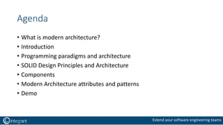Modern Software Architecture | PPTX