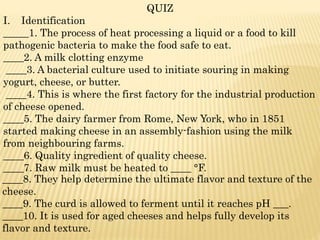 Modern Cheese-Making | PPTX