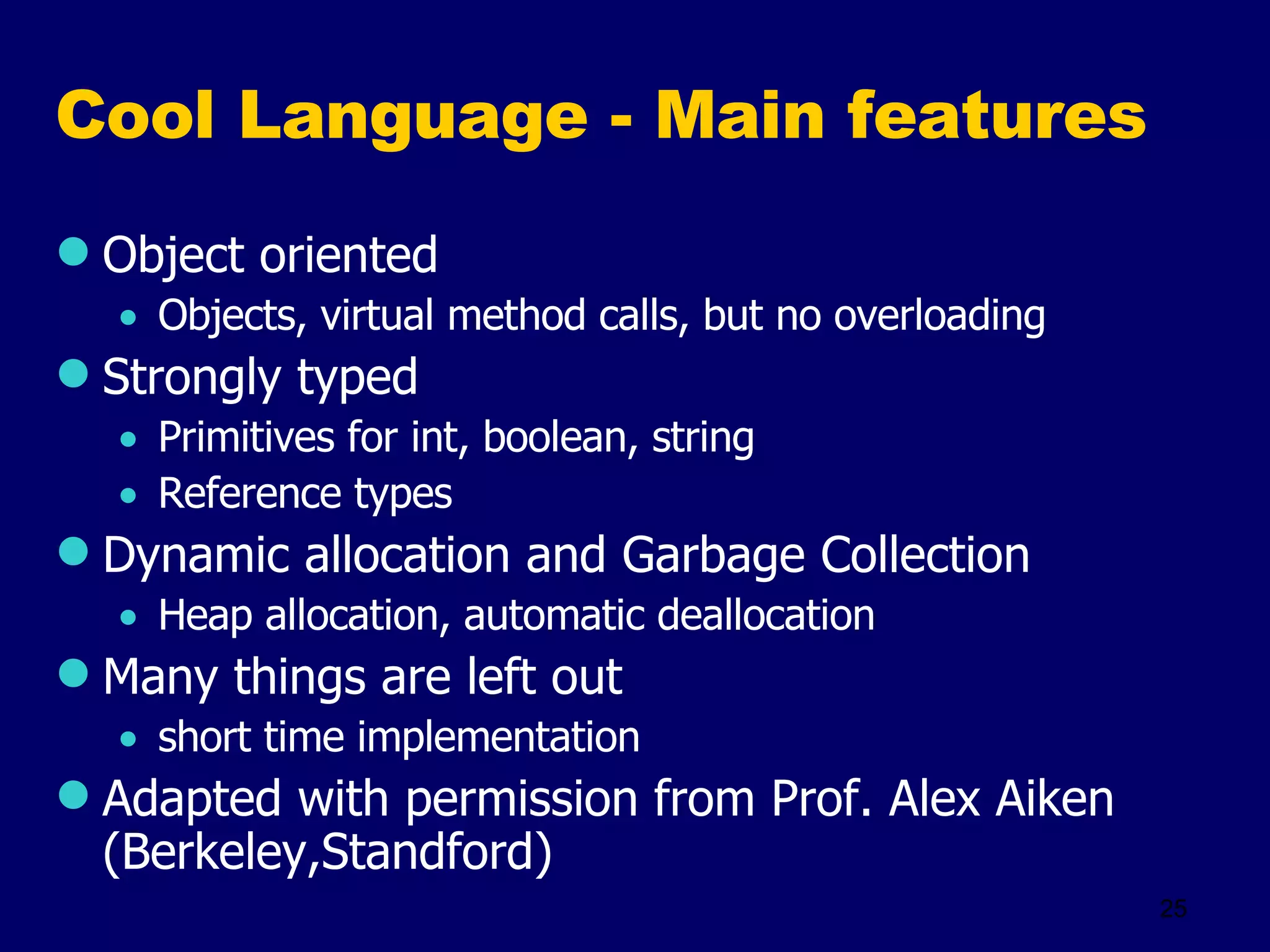 Modern Compiler Design | PPT