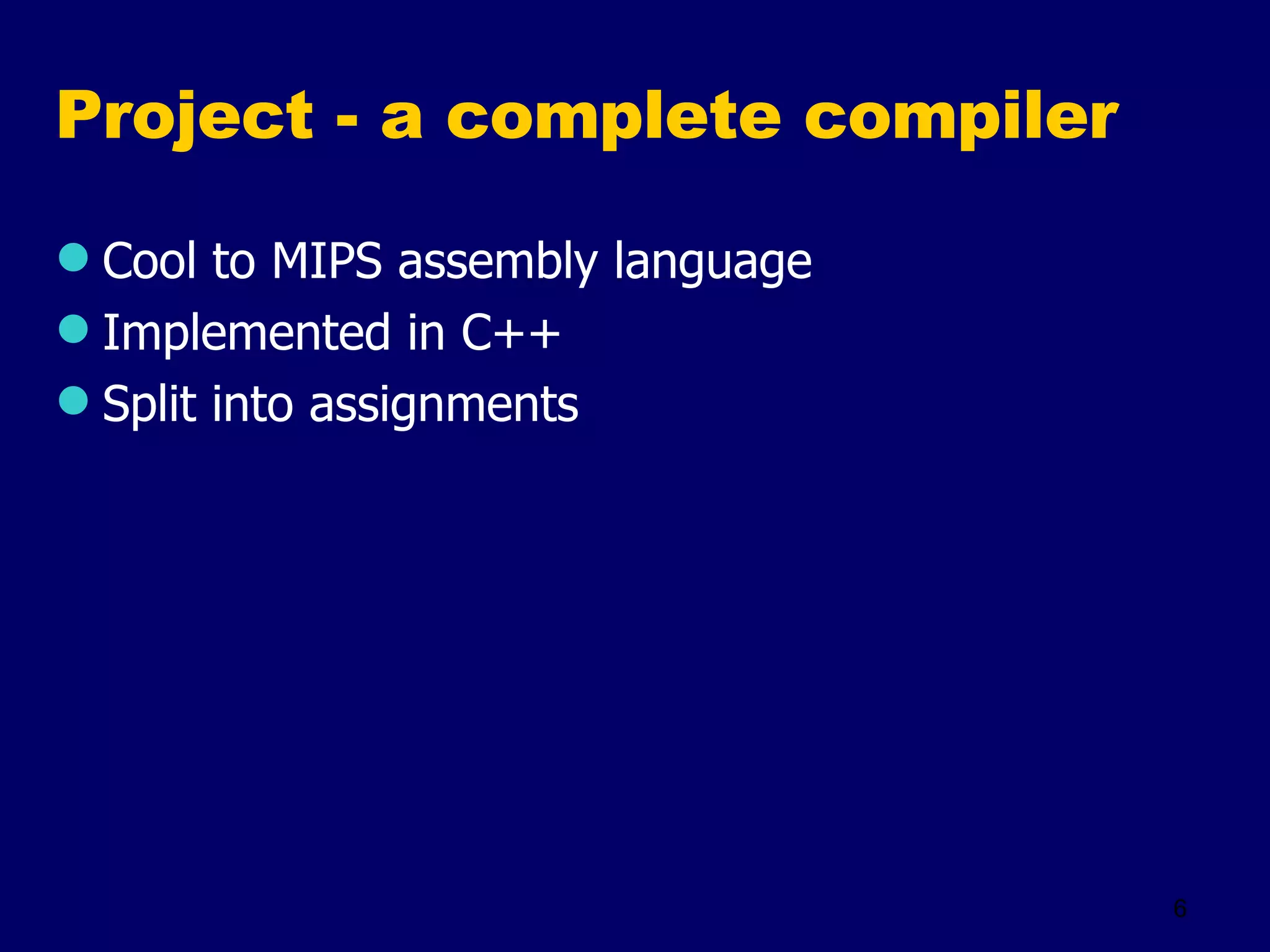 Modern Compiler Design | PPT