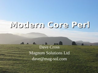 Modern Core Perl | PPT