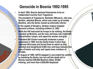 Modern day genocide | PPT
