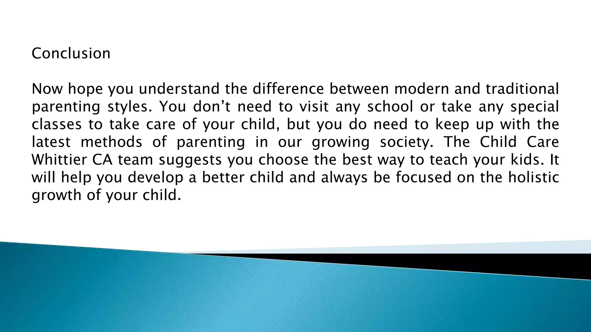 Modern-day parenting vs. traditional parenting | PPTX