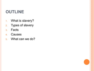 Modern-Day Slavery | PPTX