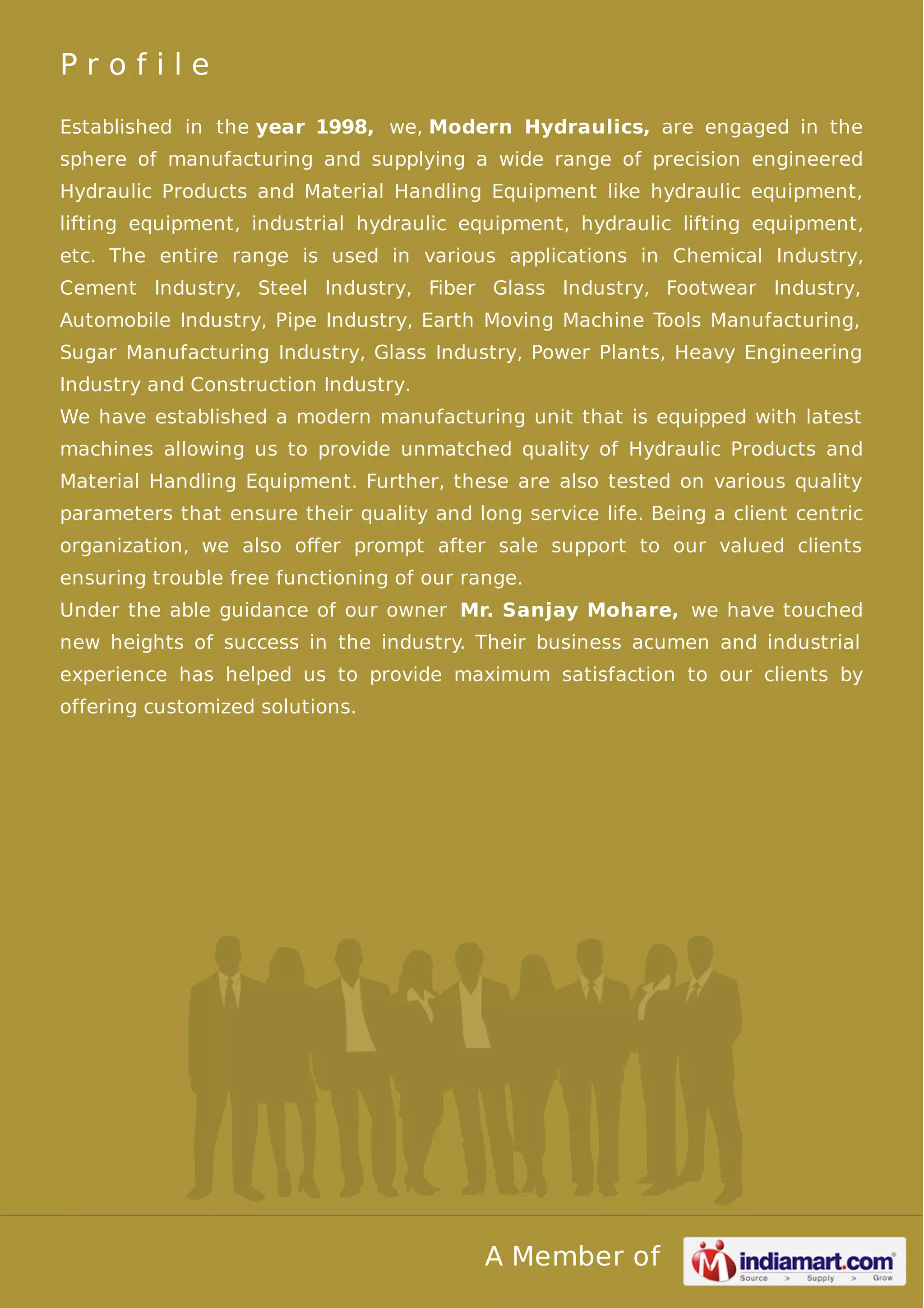 Modern hydraulics | PDF