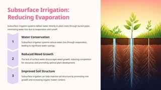 Modern methods of irrigation engineering in the worldng | PPTX