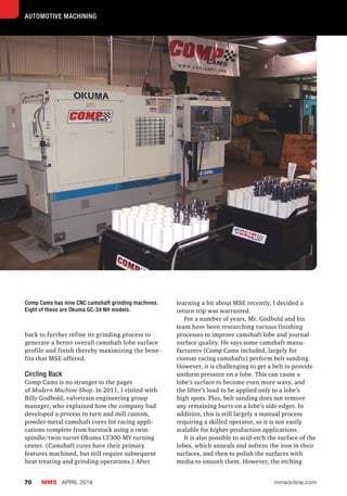 Modern machine-shop-apr-18 centrifugal isofinishing crnakshafts | PDF