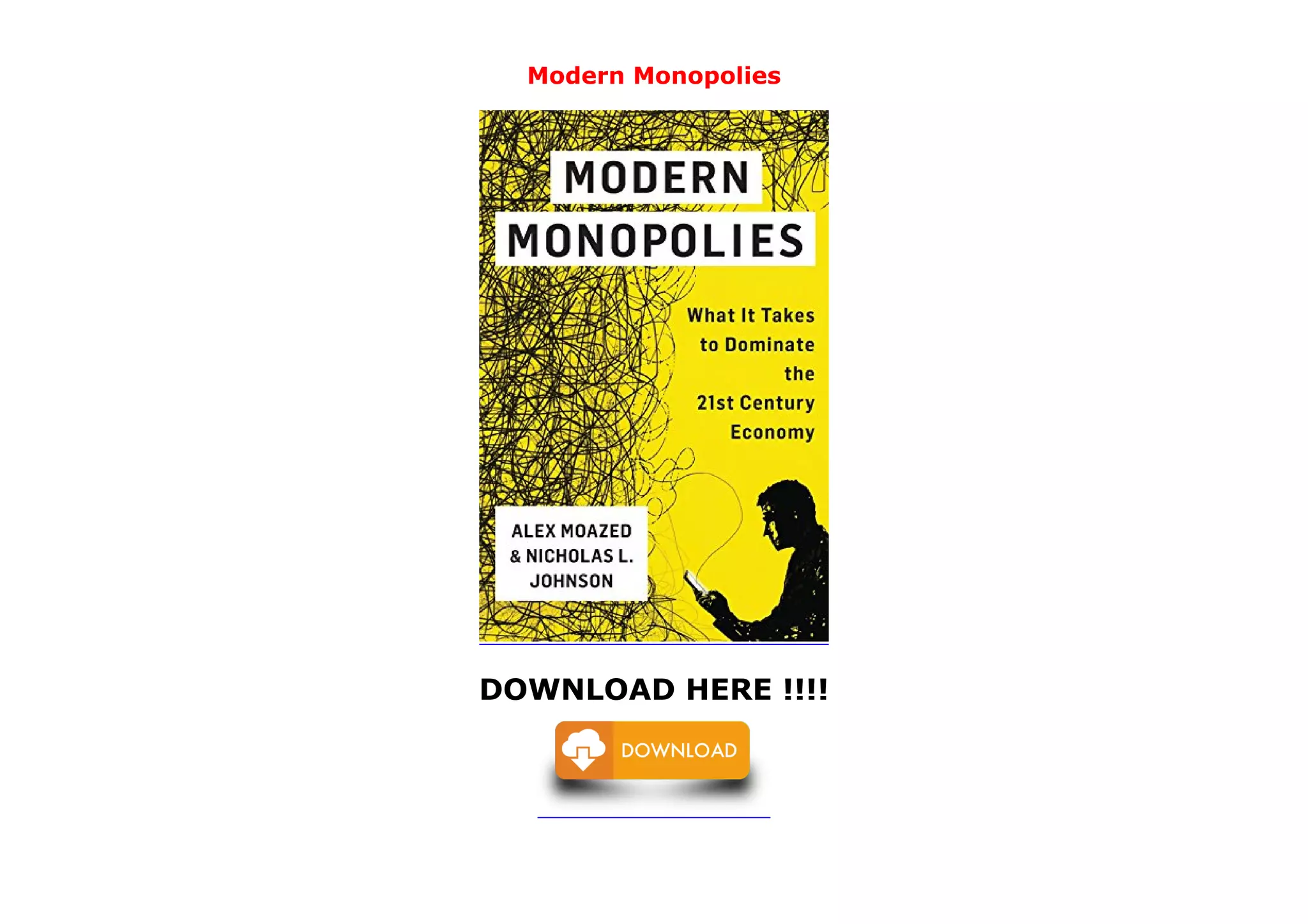 Modern Monopolies | PDF