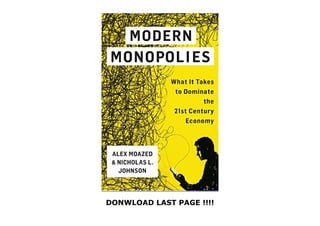 Modern Monopolies | PDF