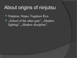 Modern Ninjutsu | PPT