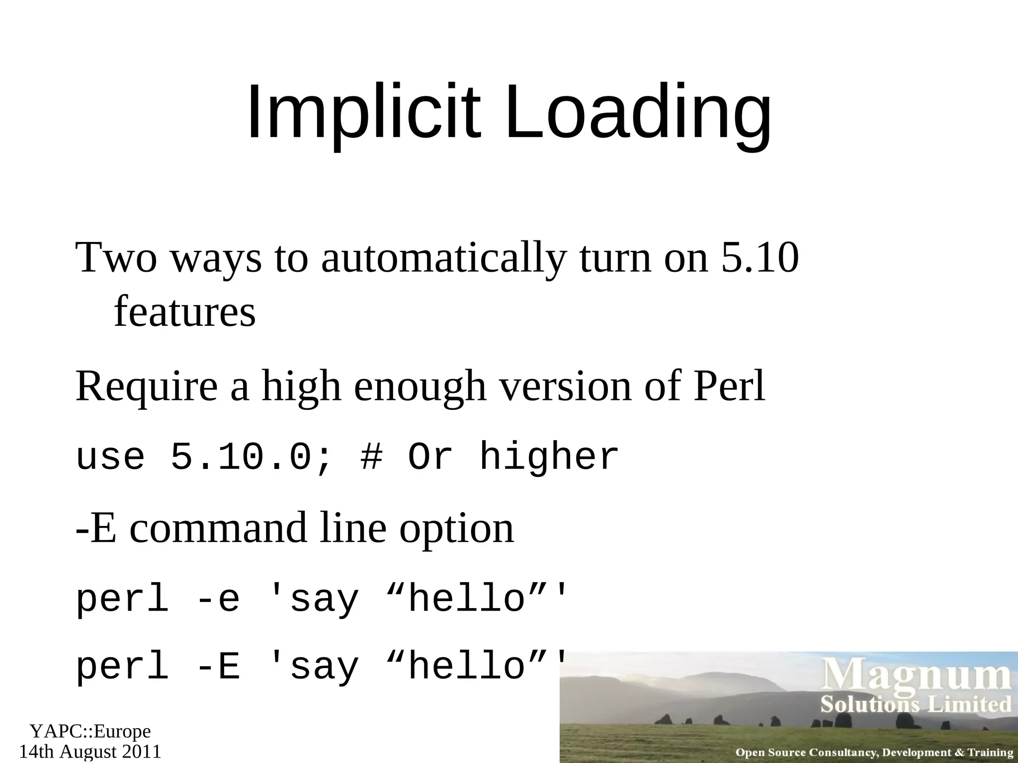 Introduction to Modern Perl | ODP | Databases | Computer Software and Applications