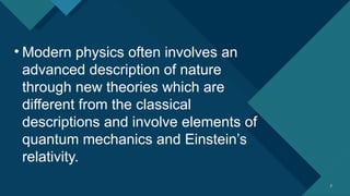 Comprehensive Overview of Modern Physics: Quantum Mechanics and ...