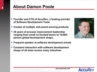 Modern Software Practices - by Damon Poole | PDF