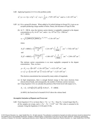 Modern Semiconductor Devices for Integrated Circuits 1st Edition Hu ...