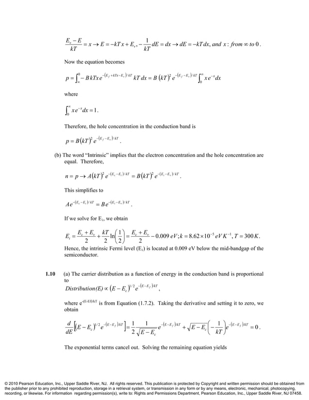 Modern Semiconductor Devices for Integrated Circuits 1st Edition Hu ...