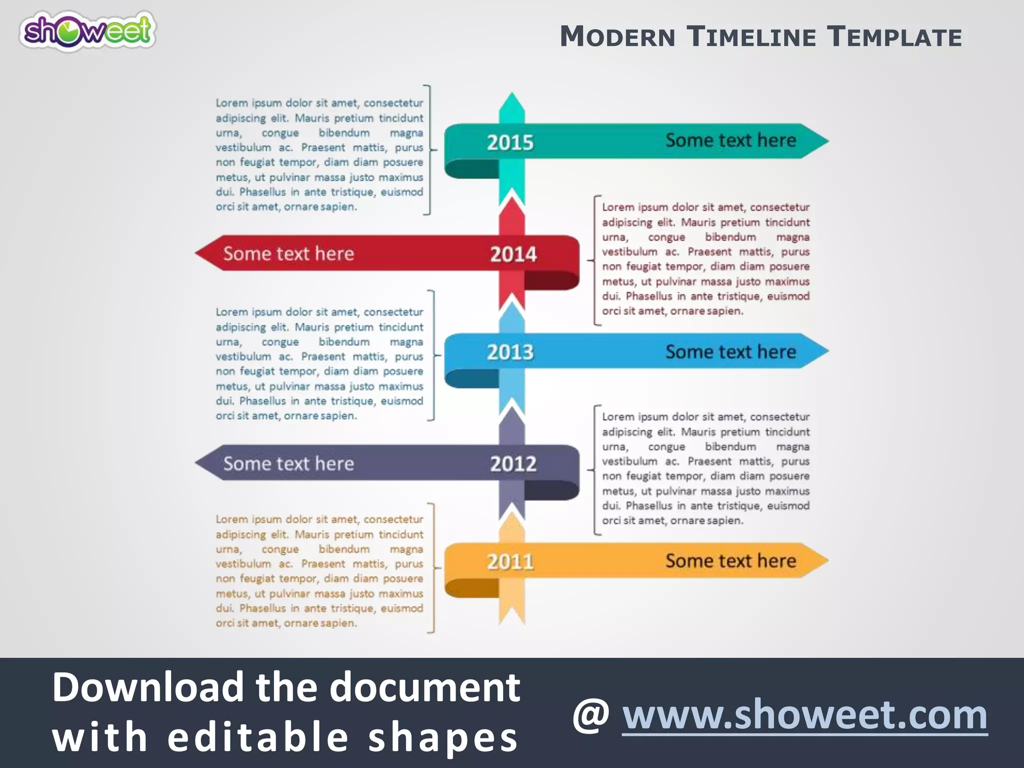 Modern Timeline Template for PowerPoint | PPTX