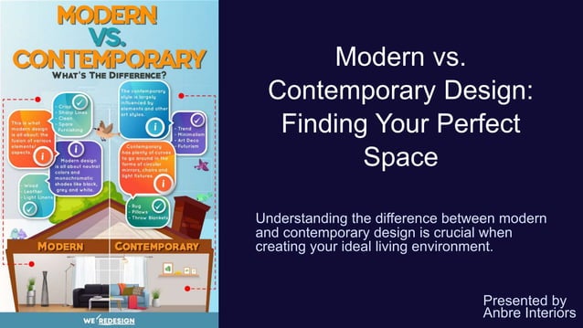 Modern-vs-Contemporary-Design by Anbre Interiors | PPT