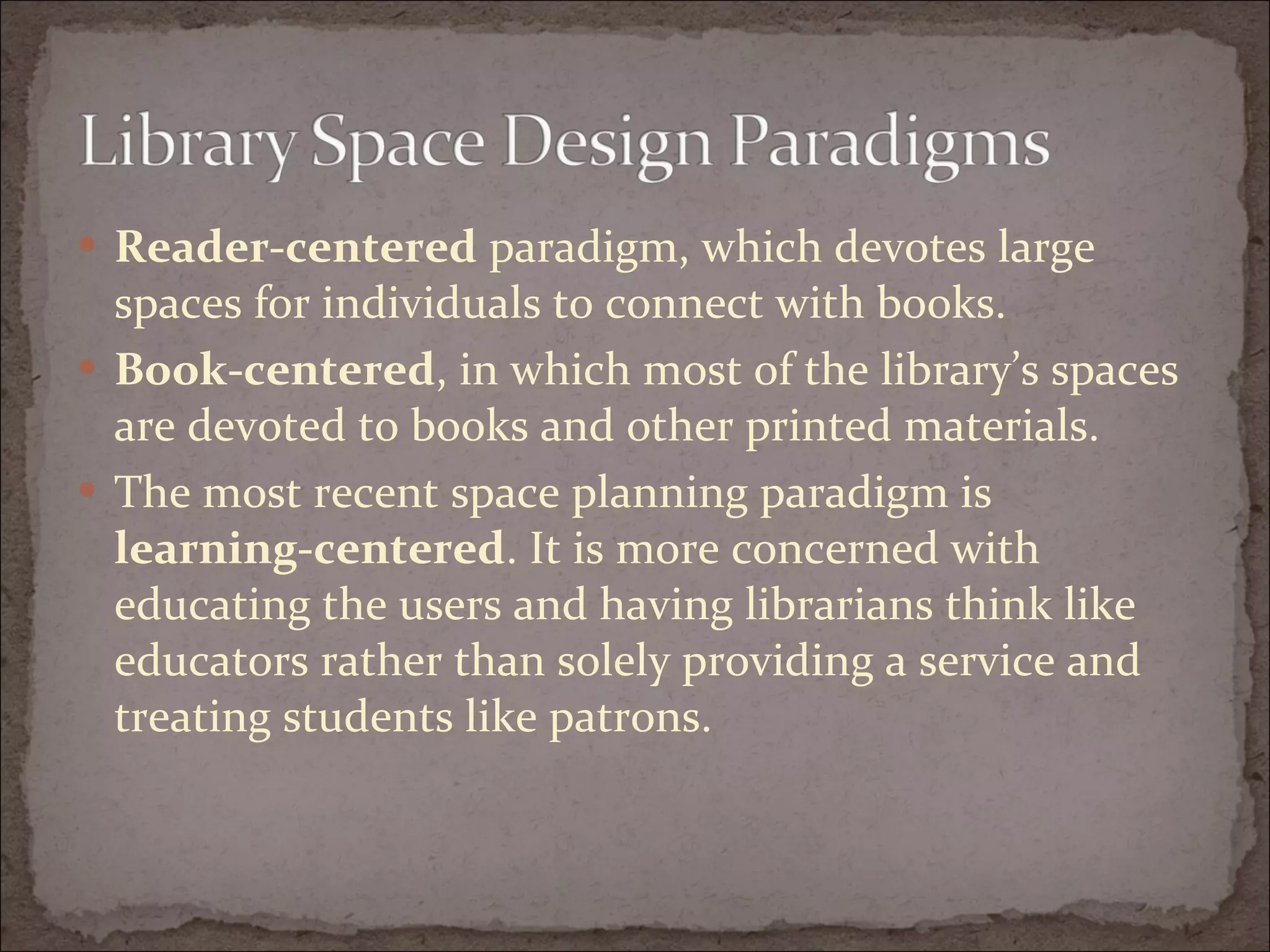 Modern academic library space planning and design presentation | PPT