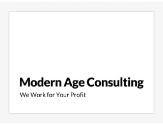 Modern Age Consulting | PDF