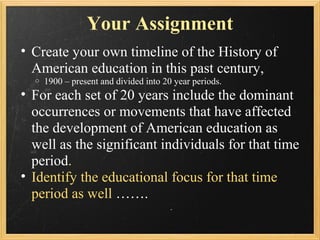 Modern American Education - Module 7 | PPT