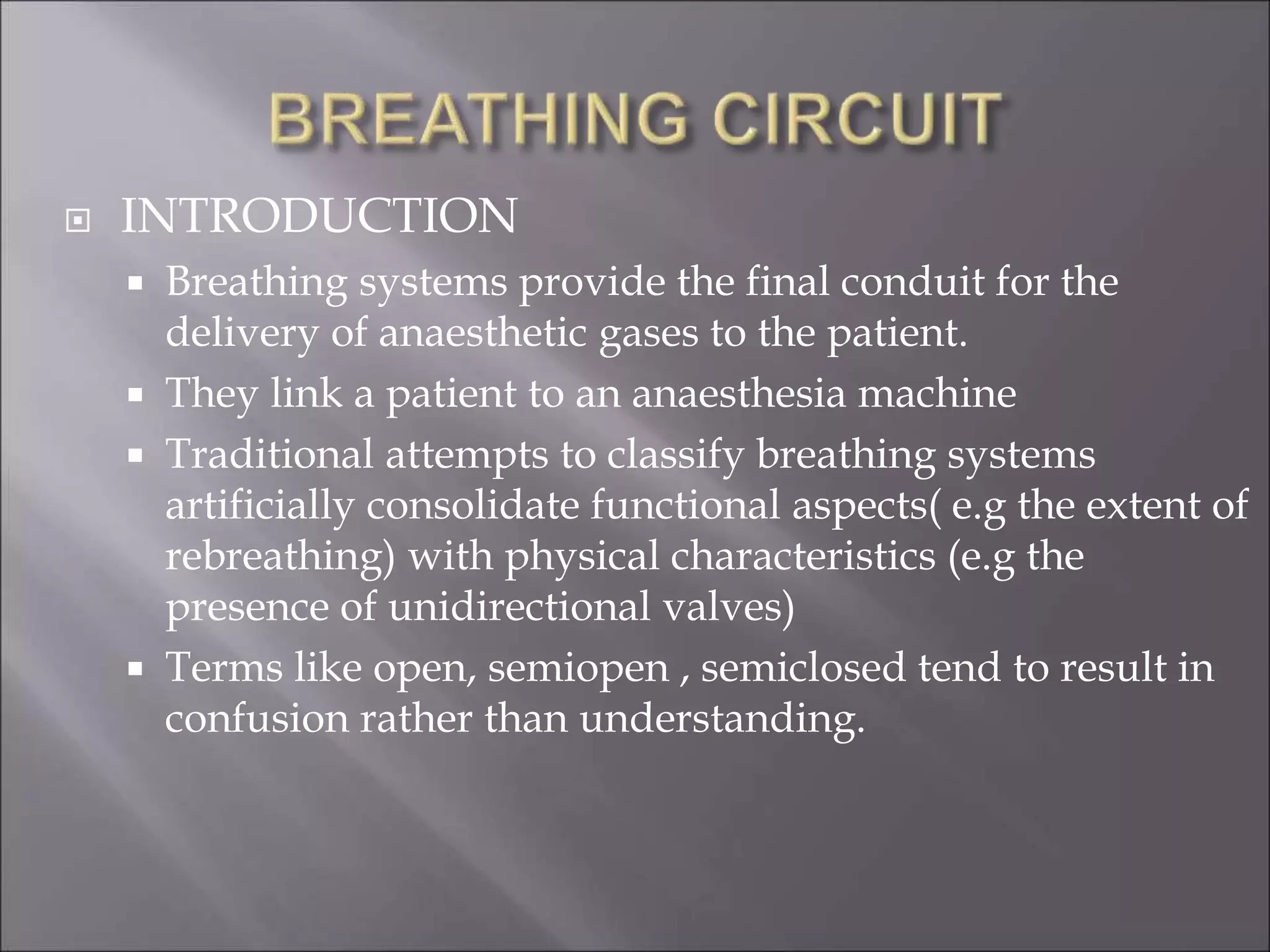 MODERN ANAESTHETIC MACHINE AND BREATHING CIRCUITS.ppt