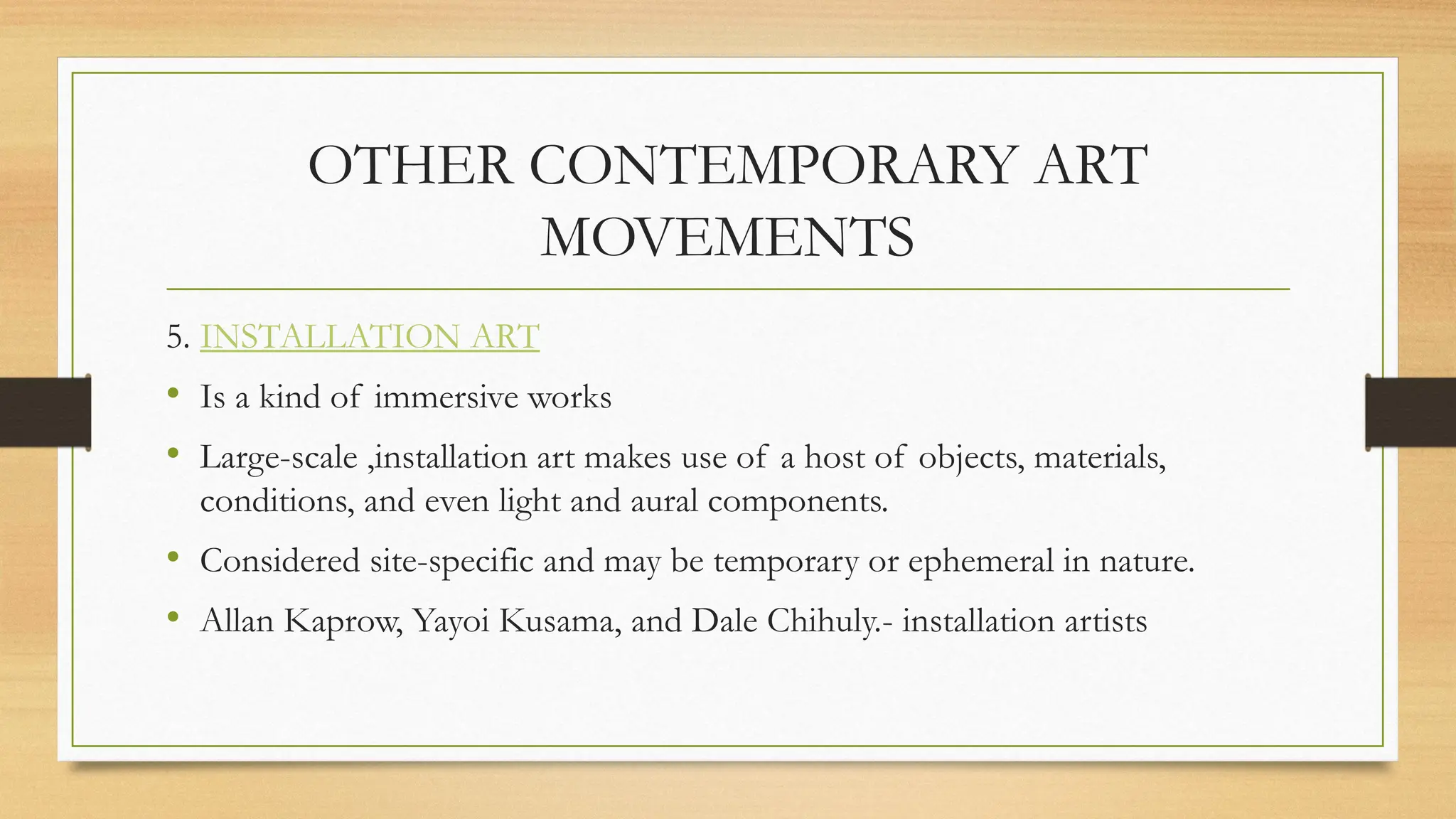 modern and Contemporary art for art appreciation | PPTX