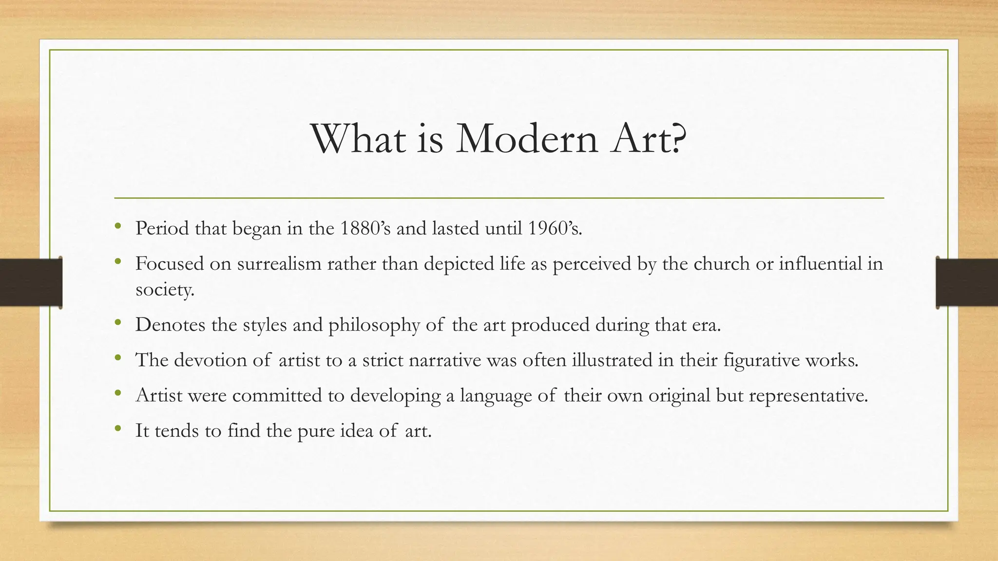 modern and Contemporary art for art appreciation | PPTX
