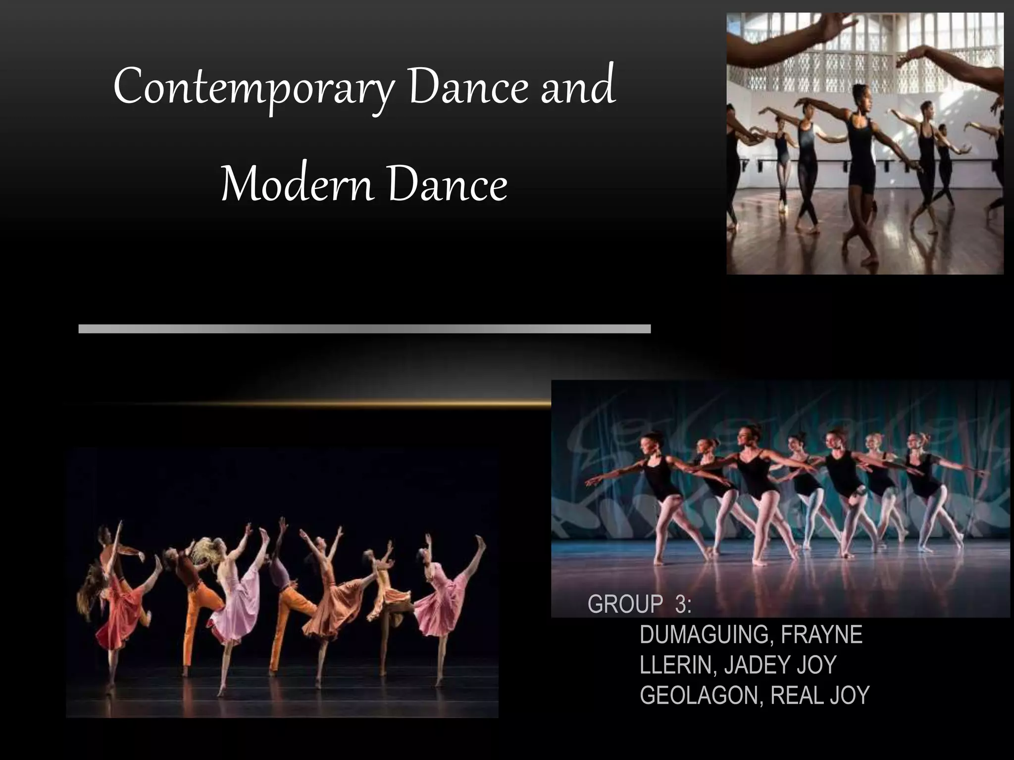 Modern and Contemporary dance | PPTX