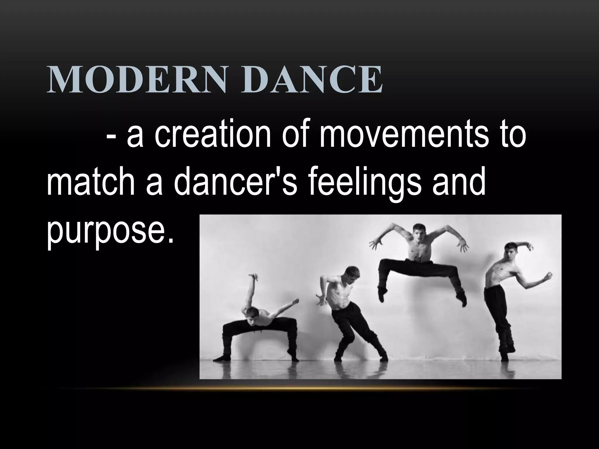 Modern and Contemporary dance | PPTX