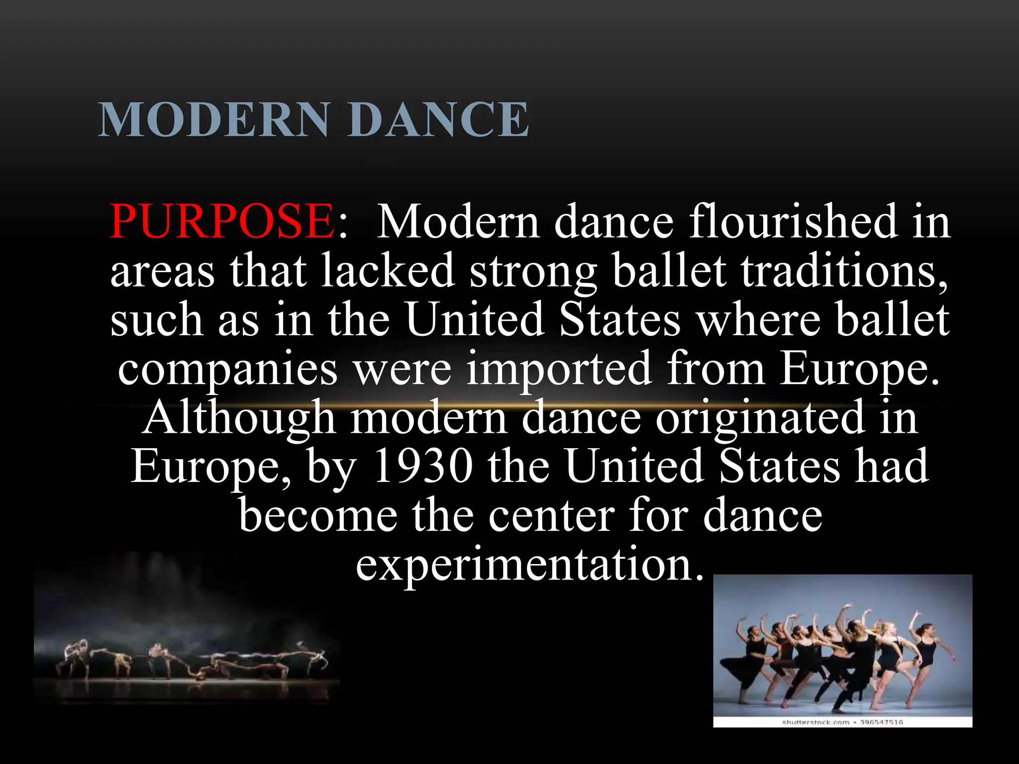 Modern and Contemporary dance | PPTX