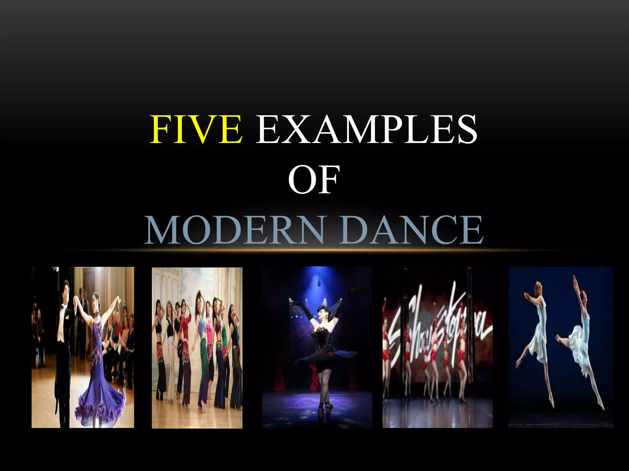 Modern and Contemporary dance | PPTX