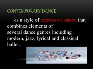 Modern and Contemporary dance | PPTX