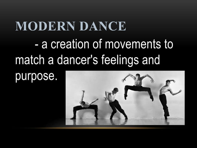 Modern and Contemporary dance | PPTX