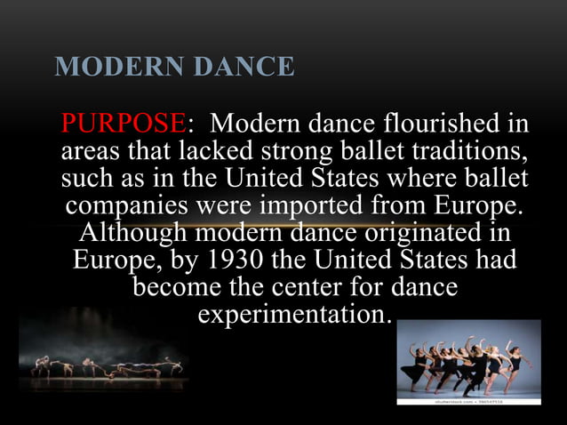Modern and Contemporary dance | PPTX