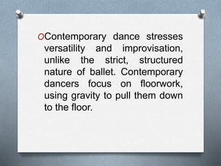 Modern and contemporary dance | PPTX