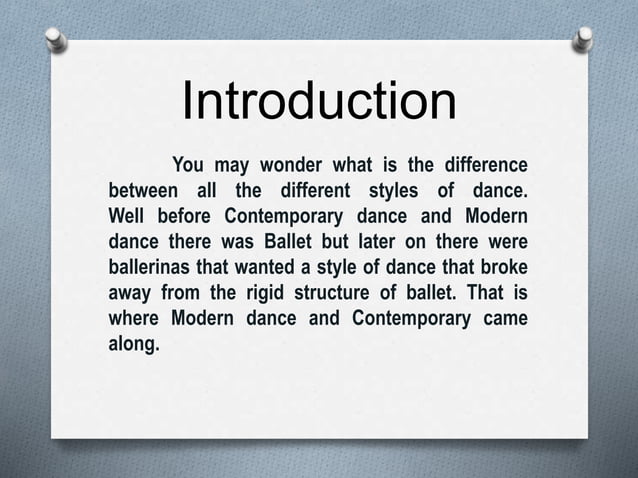 Modern and contemporary dance | PPTX | Dance | Fine Art