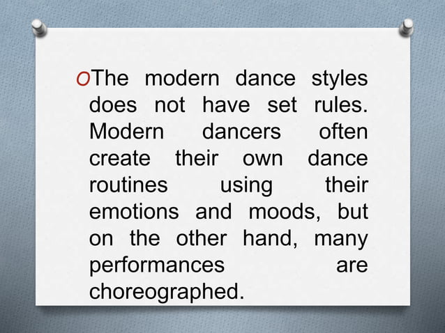 Modern and contemporary dance | PPTX | Dance | Fine Art