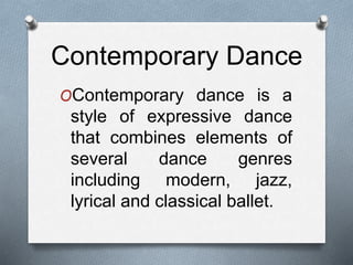 Modern and contemporary dance | PPTX