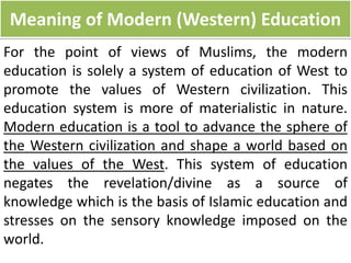Modern and Islamic Education in real situation | PDF