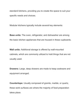 Modern and Stylish Modular Kitchen Design | PDF