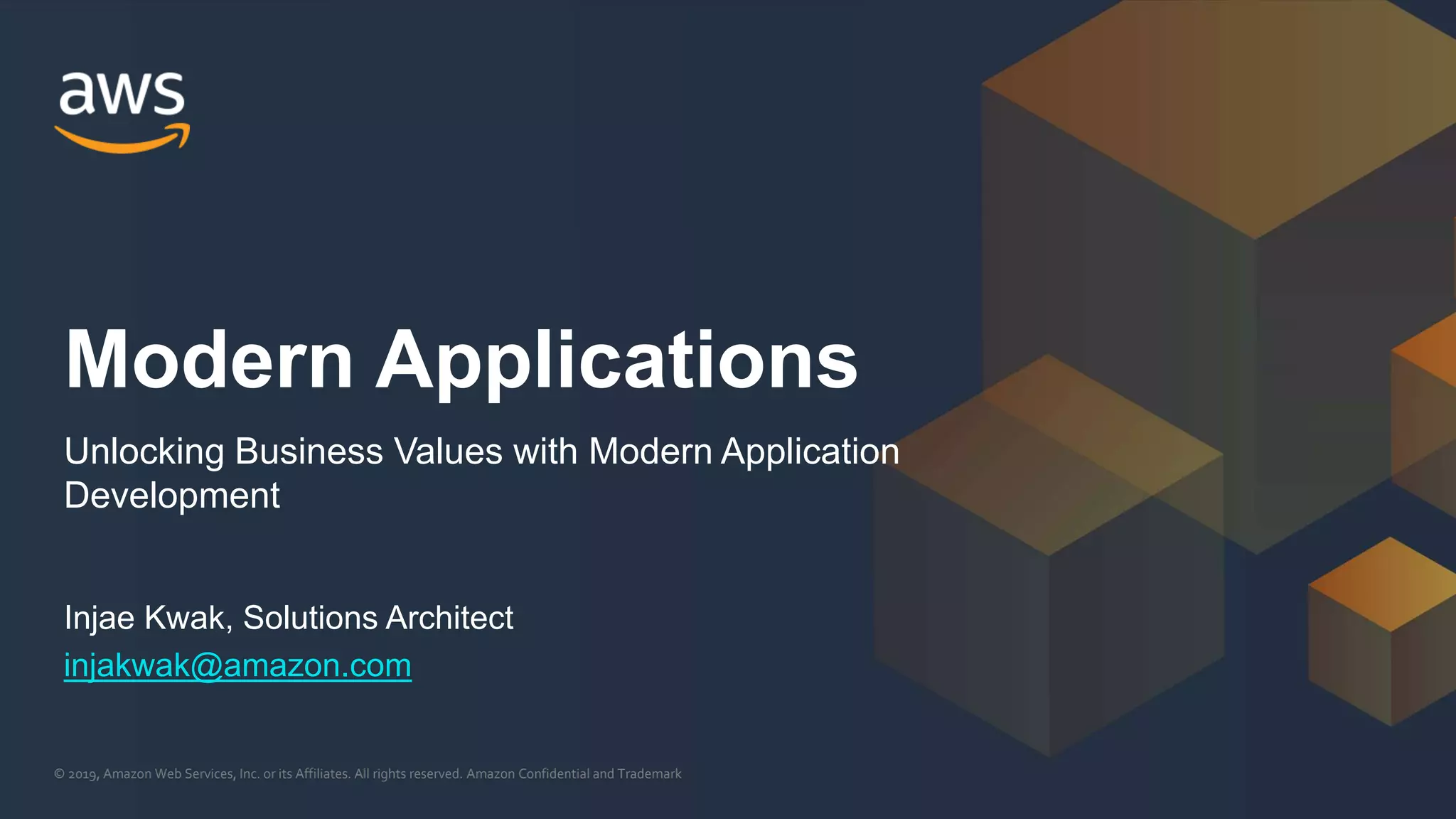 Building Modern Applications on AWS | PPT