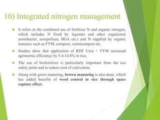 Modern approaches of nitrogen management in rice.pptx