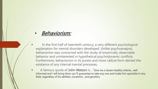 Modern Approaches to Psychology. Psychology | PPT