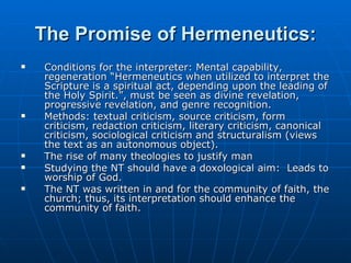 Modern Approaches To The New Testament | PPT