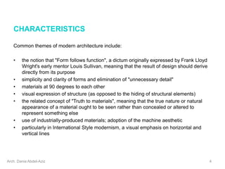 history of contemporary architecture - Modern Architecture.ppt